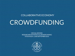 Crowdfunding - Collaborative Economy | PPT