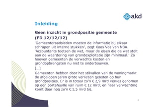 Presentatie grondexploitatie en grondprijzen | PPT