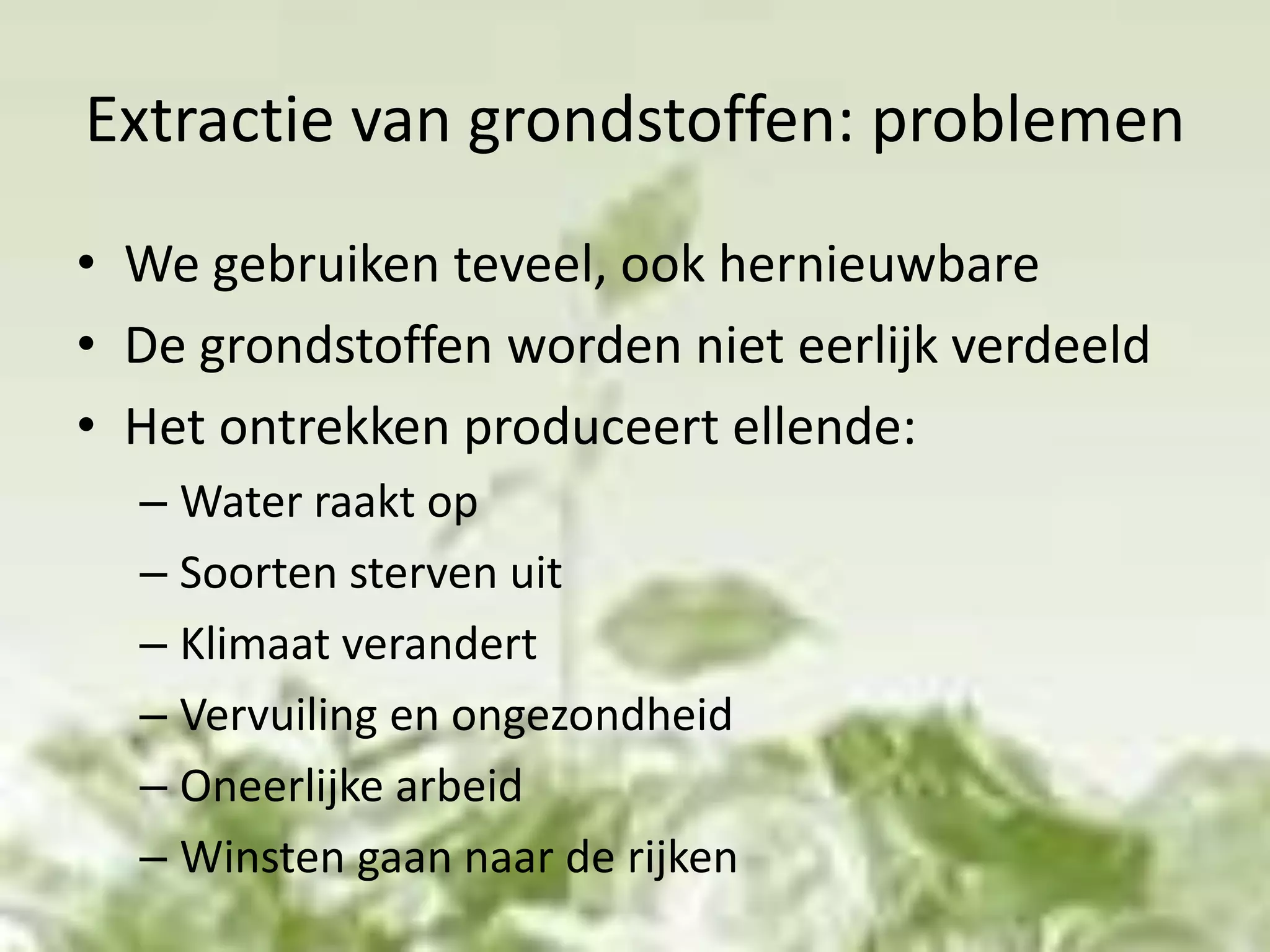 Grondstof, Geen Afval | PPT