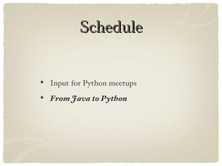 From Java to Python | PPT