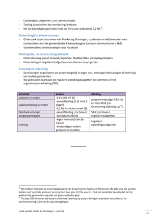 Groningen conceptnota sociale media jul 2013 | PDF