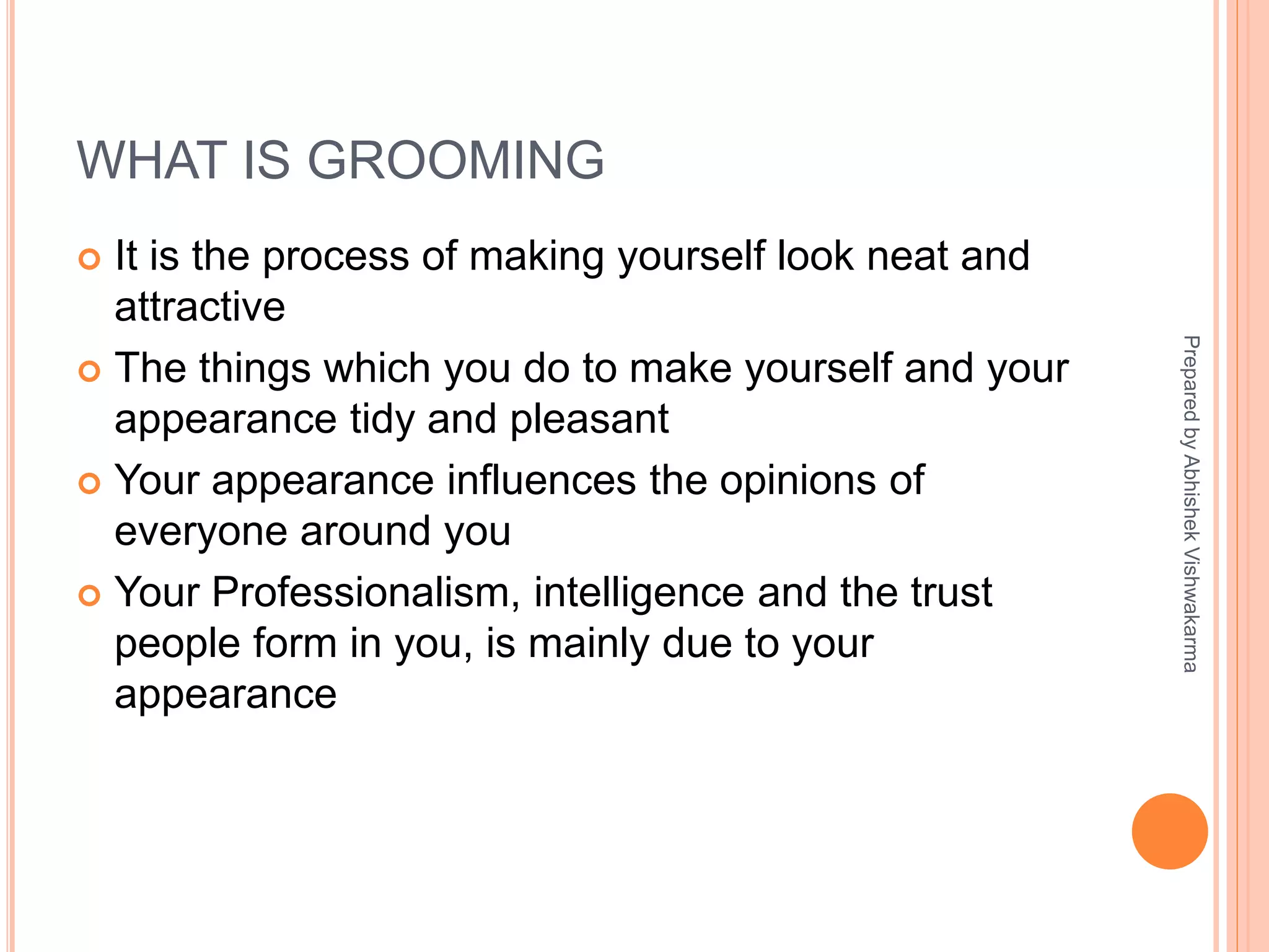 Grooming for Retails Staff | PPTX