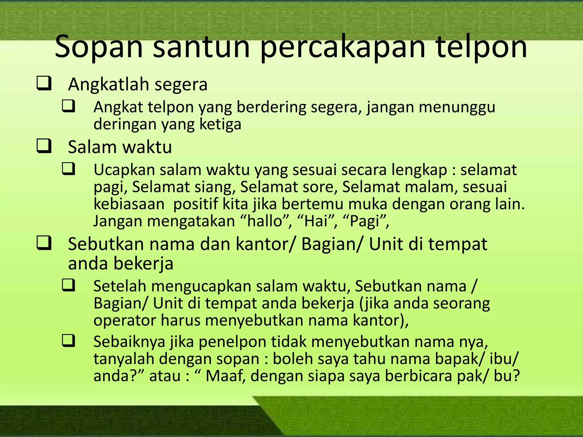 Grooming an Greeting | PPTX