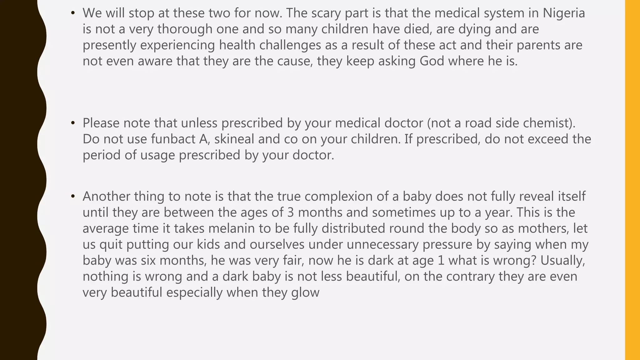 Grooming a healthy baby's skin | PPTX