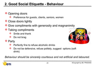 Grooming and business etiquette | PPT