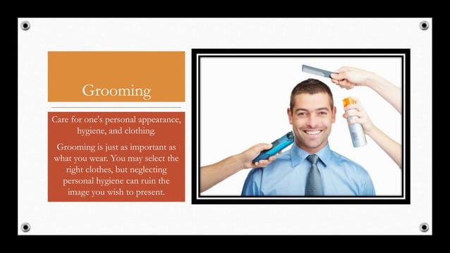Grooming and Etiquette (Appearance) | PPTX | Shaving | Personal Care