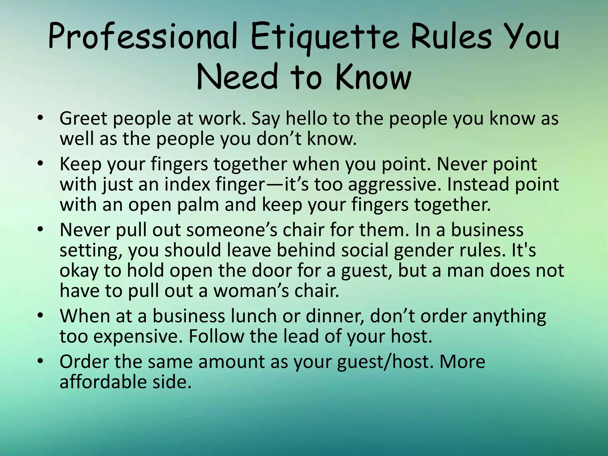 Grooming and etiquette | PPTX