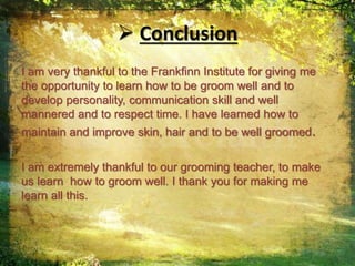 Grooming PPT Frankfinn | PPTX