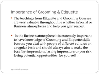 Grooming & etiquette men | PPT
