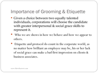 Grooming & etiquette men | PPT