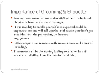 Grooming & etiquette men | PPT