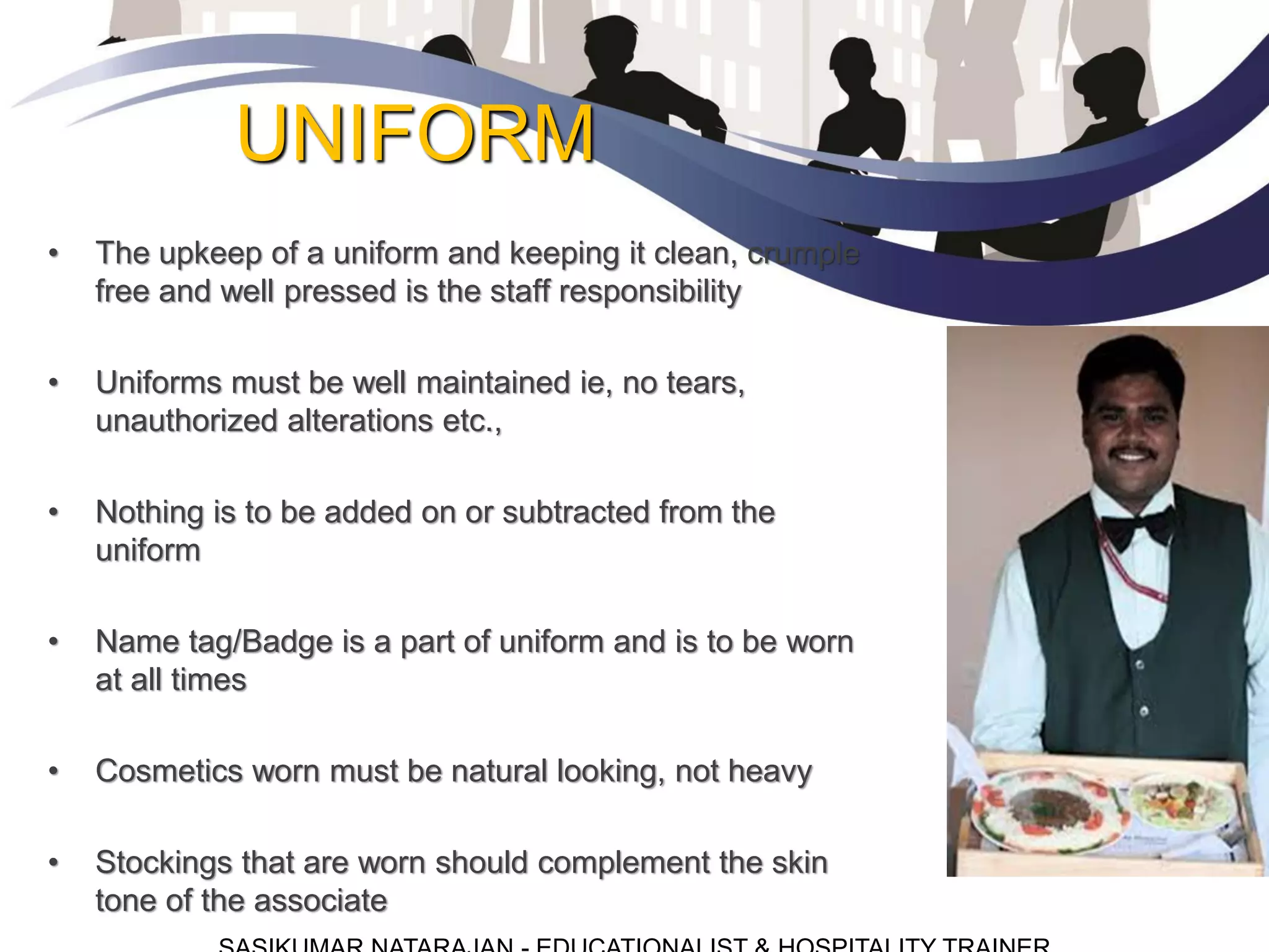 GROOMING & ETIQUETTES OF HOSPITALITY WAITER | PDF