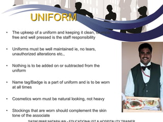 GROOMING & ETIQUETTES OF HOSPITALITY WAITER | PDF