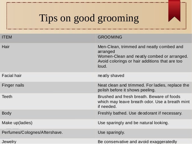 Grooming good