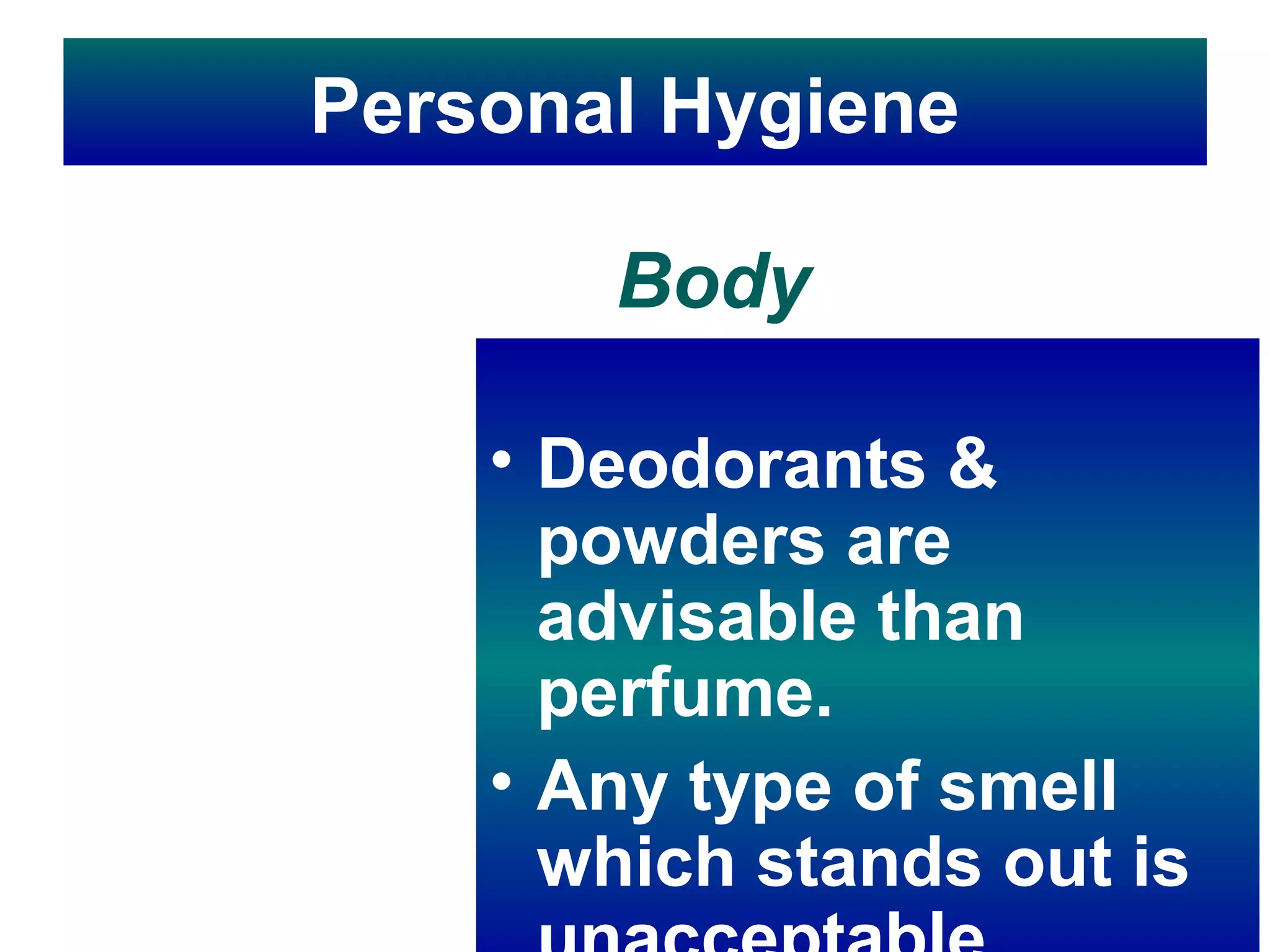 Grooming & personal hygiene | PPT