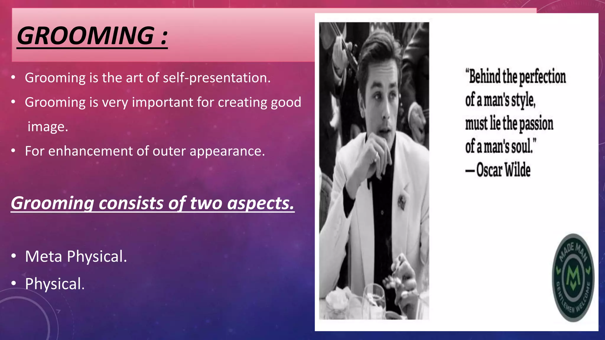 Grooming ppt | PPT | Free Download