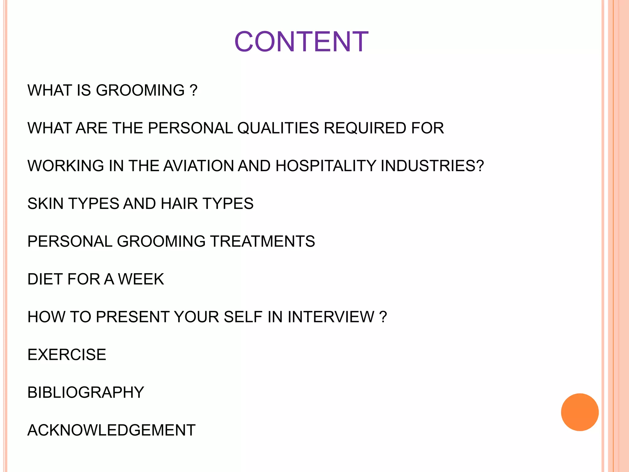 Grooming presentation | PPTX