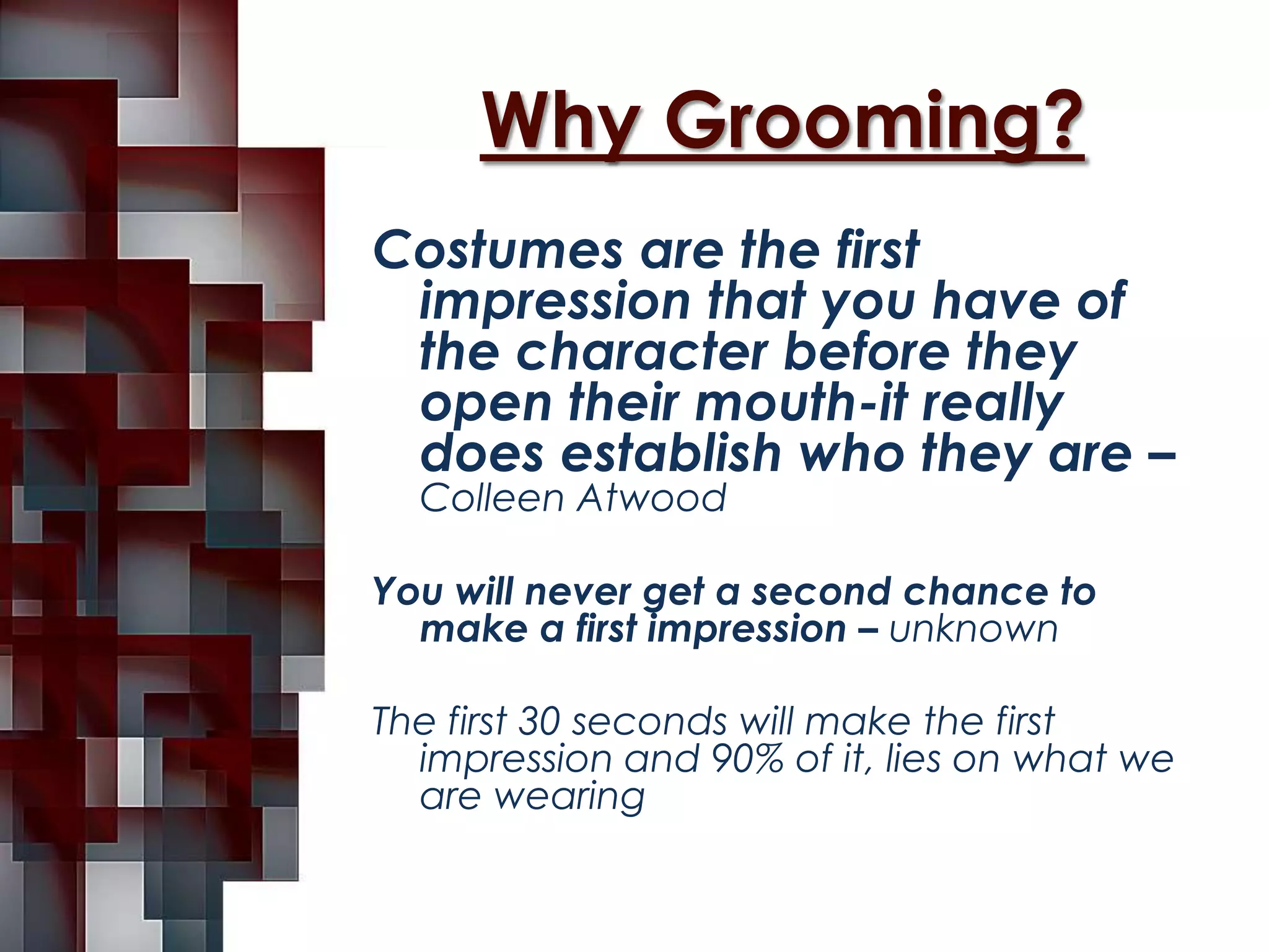 Knowing the Grooming Standards for Work | PPTX