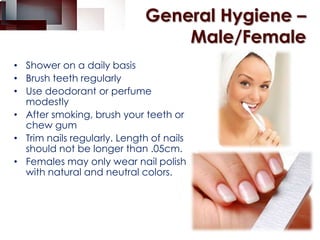 Knowing the Grooming Standards for Work | PPTX