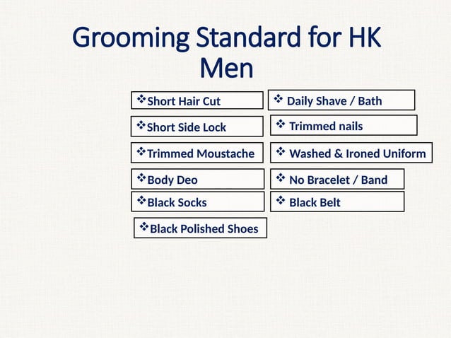 Grooming Standard and personal hygiene , | PPTX