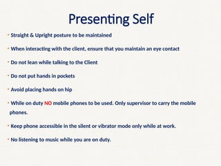 Grooming Standard and personal hygiene , | PPTX