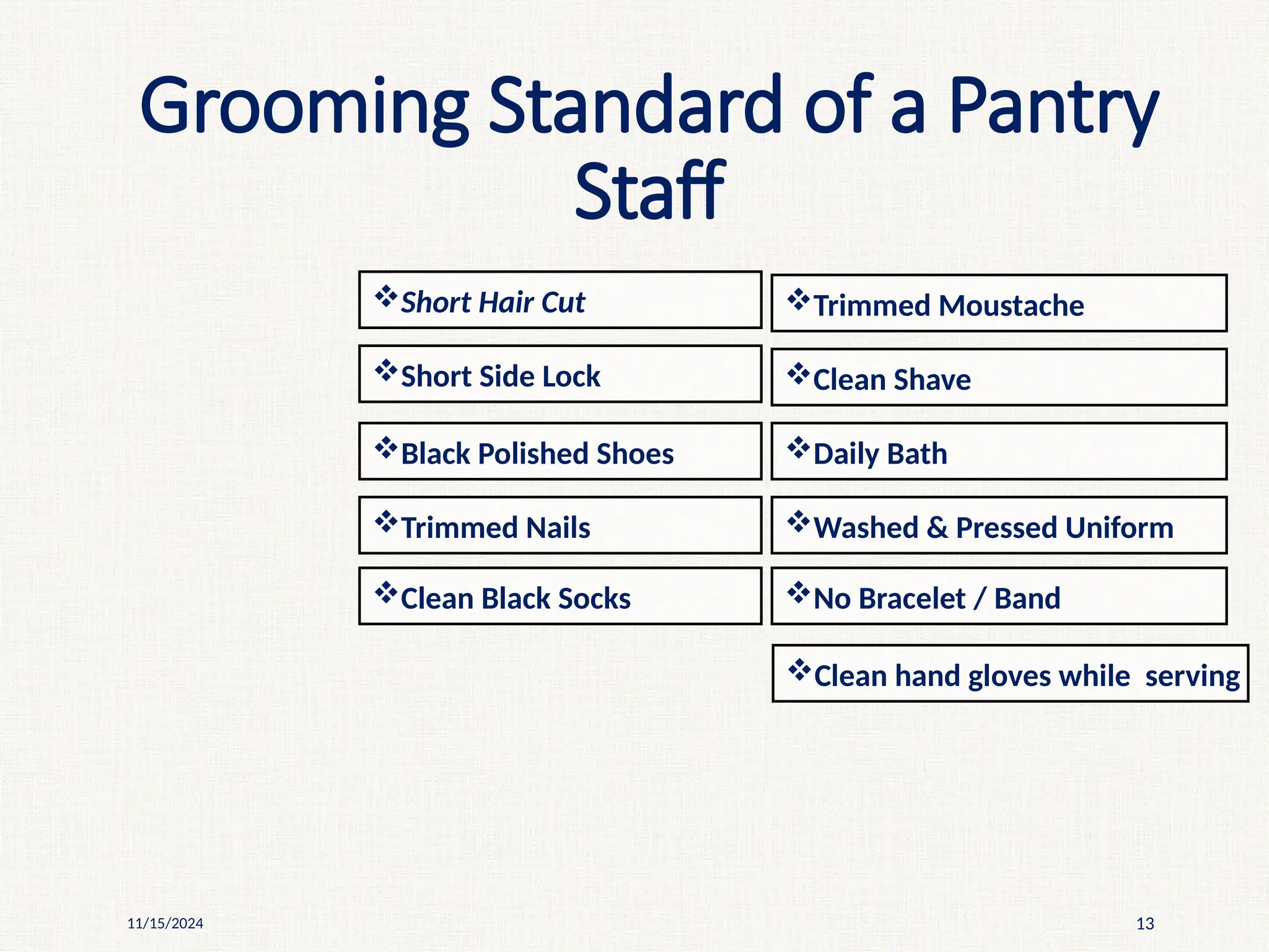Grooming Standard and personal hygiene hk | PPTX