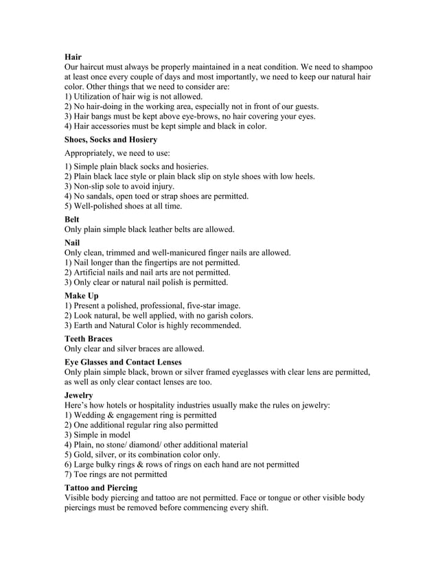 Grooming standared | RTF