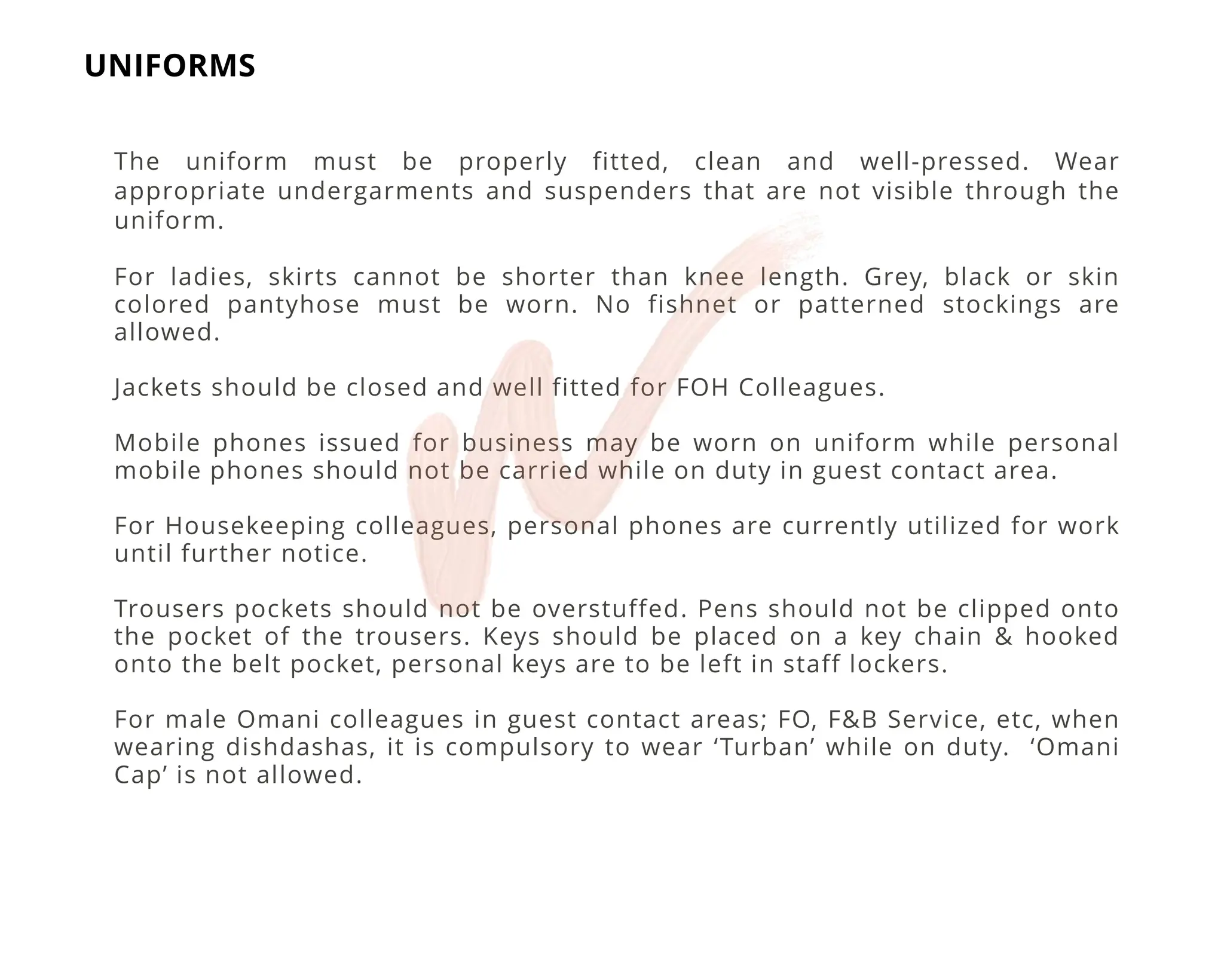 Grooming Standard for hotel professionals | PDF