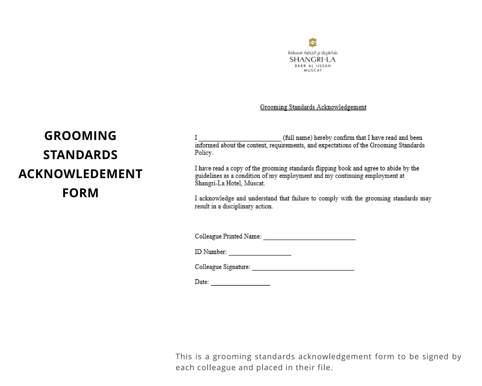 Grooming Standard for hotel professionals | PDF