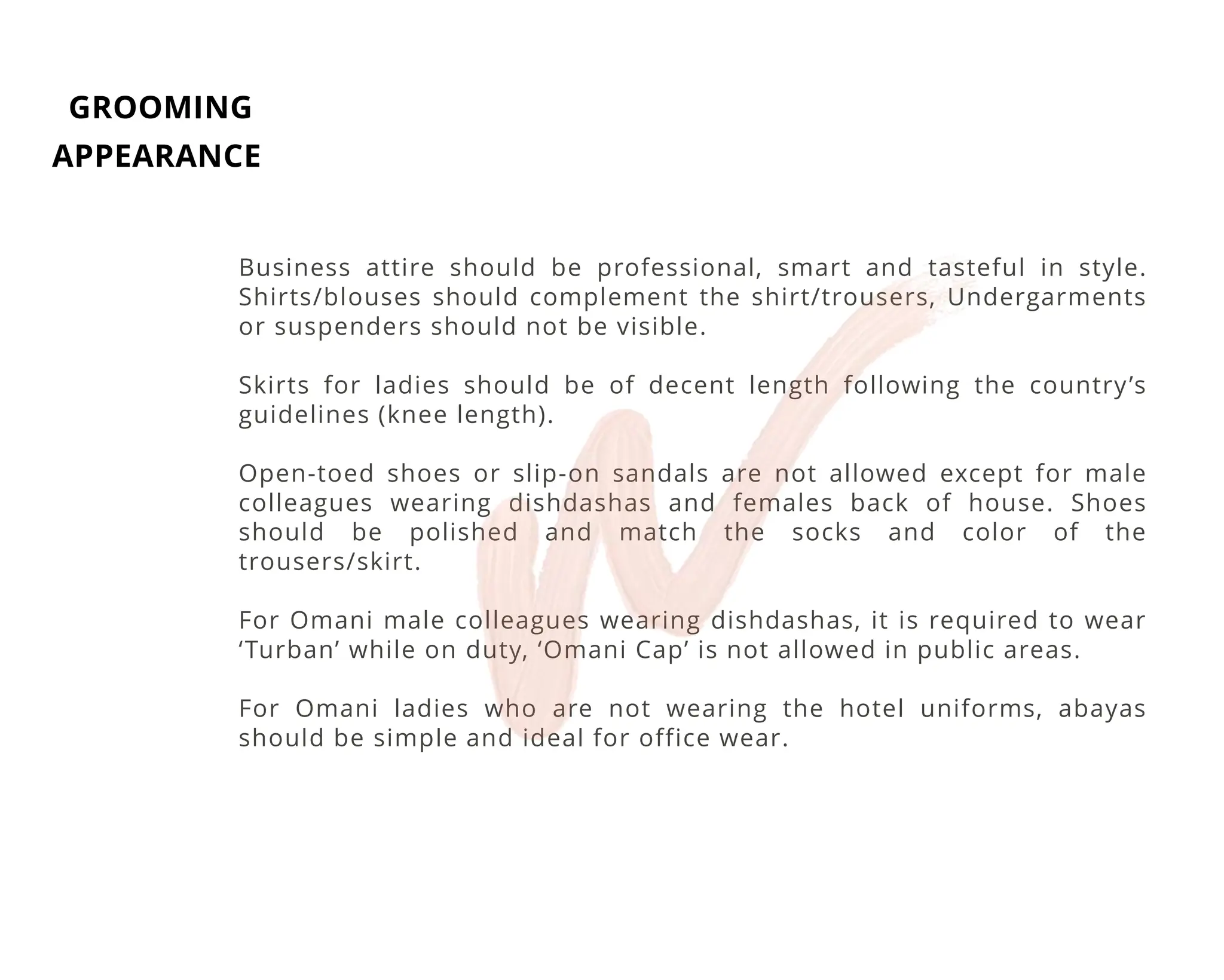 Grooming Standard for hotel professionals | PDF