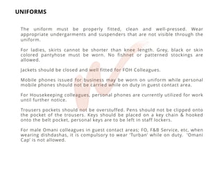 Grooming Standard for hotel professionals | PDF