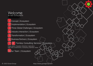 Groot Industrial Ecosystem Brochure 2013 | PDF