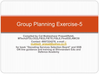 Grooup planning exercise 5 | PPTX