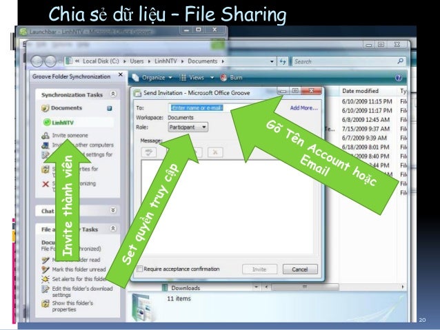 Microsoft Groove 2007-how to use