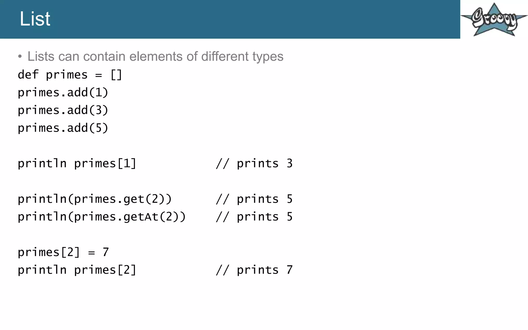 Groovy Programming Language | PPTX | Programming Languages | Computing