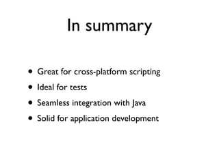 Groovy for Java Developers | PPT