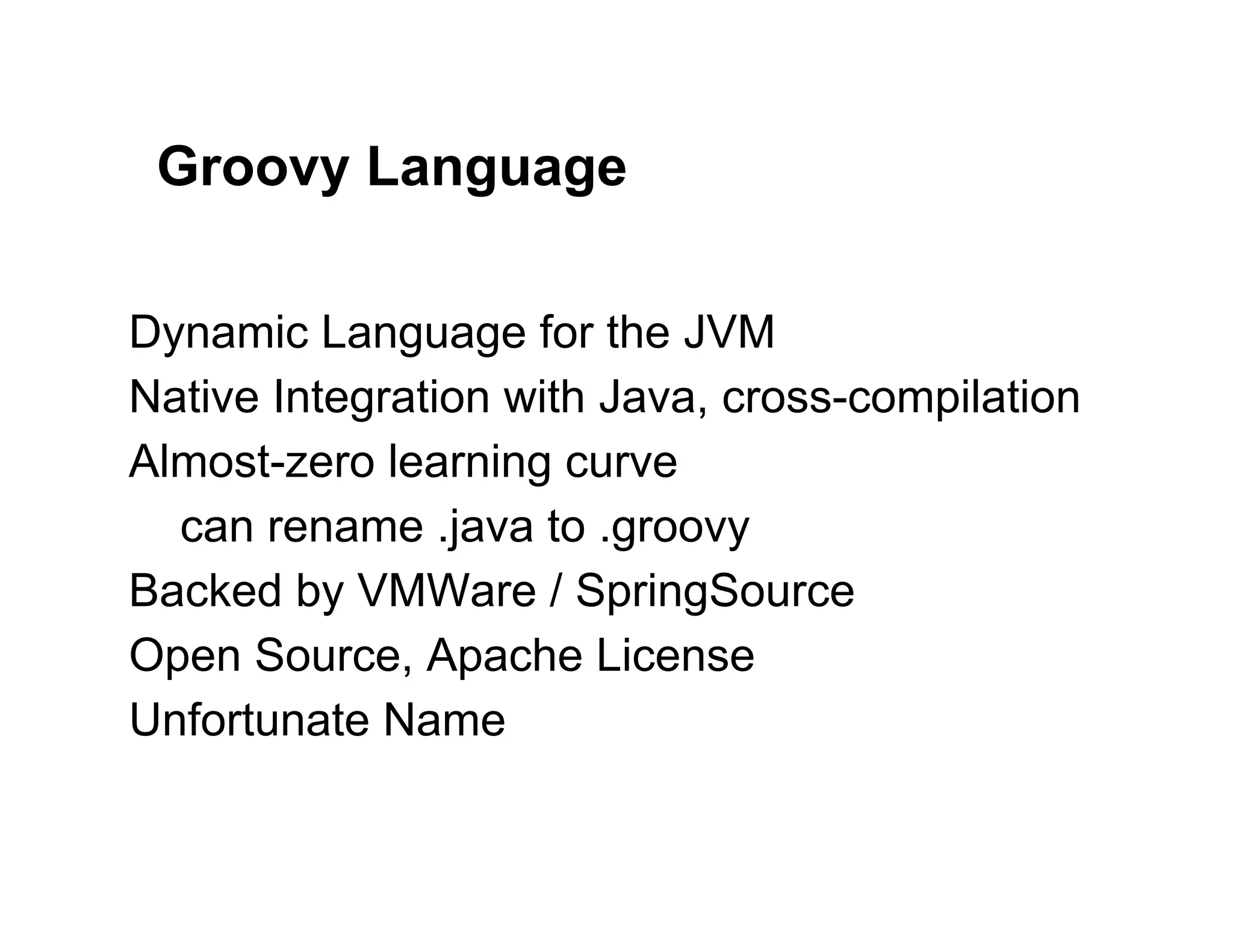 Groovy and Grails | PPT