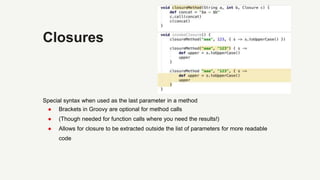 Groovy / comparison with java | PPTX