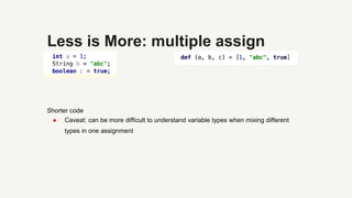 Groovy / comparison with java | PPTX