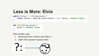 Groovy / comparison with java | PPTX