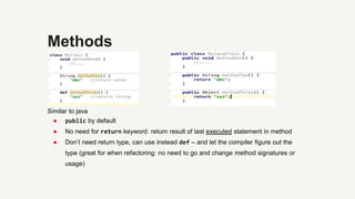 Groovy / comparison with java | PPTX