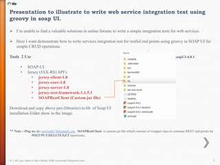 Groovy in SOAP UI | PPT