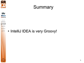 Groovy in IntelliJ IDEA | PPT