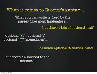 Groovy Metaprogramming for Dummies | PPT