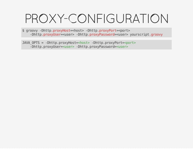 Groovy on the Shell | PPT