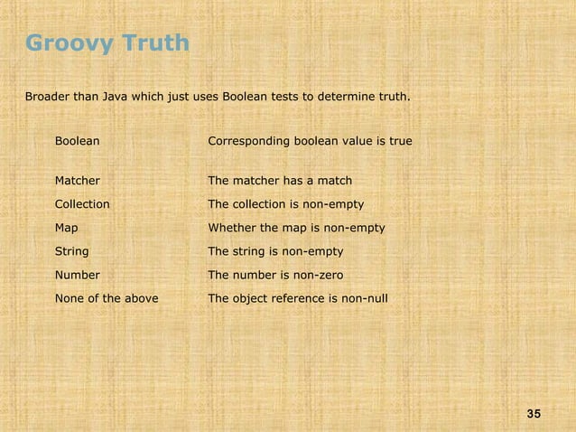 Groovy presentation | PPT