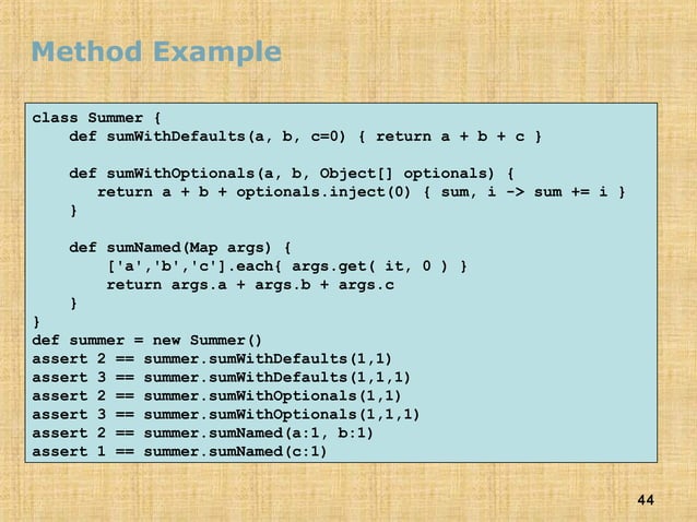 Groovy presentation | PPT