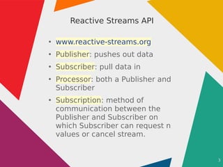 Groovy reactive streams | PPT