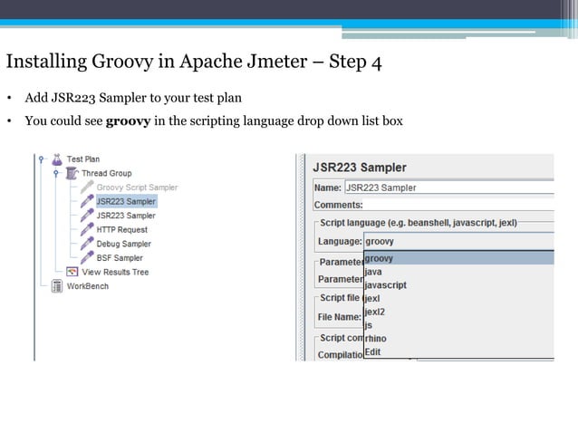Installing Groovy engine in Apache Jmeter | PPTX