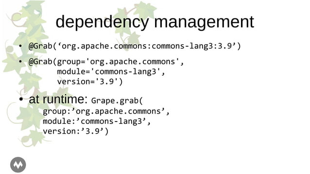Groovy Shell Scripting Odp Programming Languages Computing